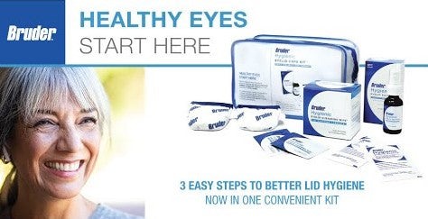 Bruder Hygienic Eyelid Care Kit: All-in-One Kit for Home Lid Hygiene ...
